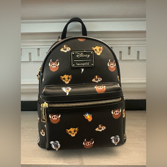 Loungefly | Accessories | Loungefly Black Backpack With Disney ...